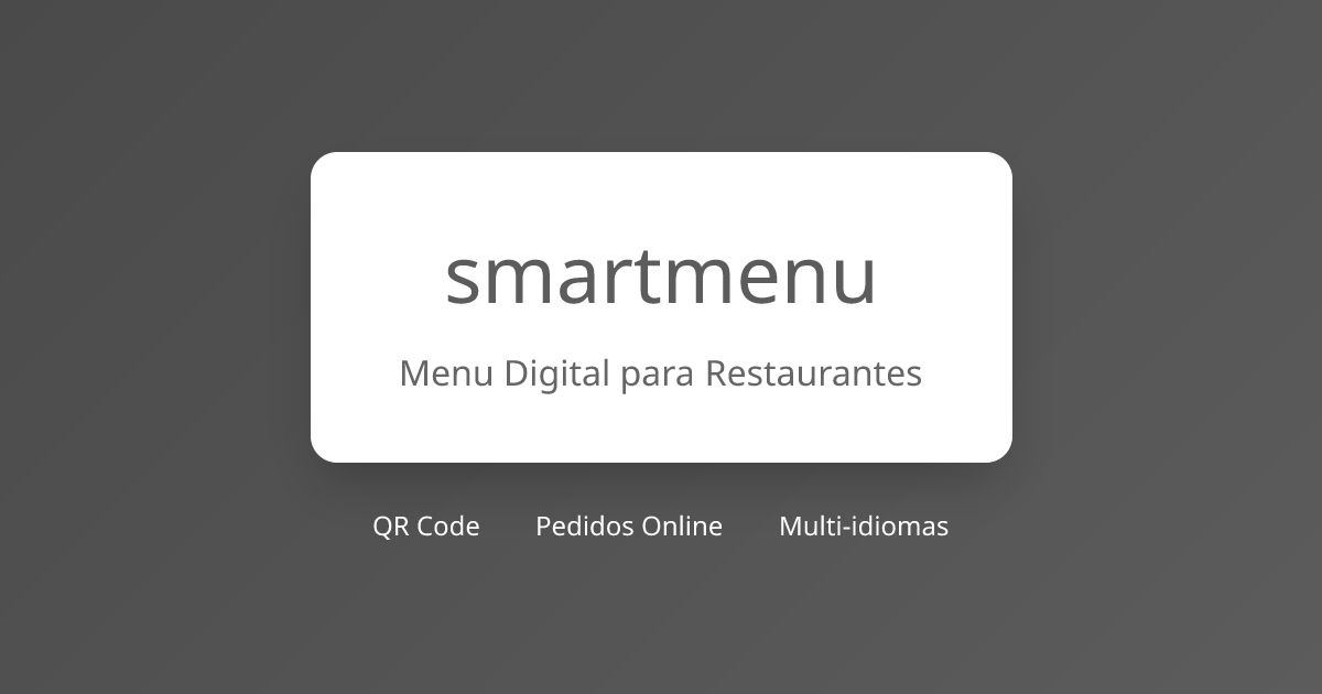 SmartMenu - Digital Menu for Restaurants